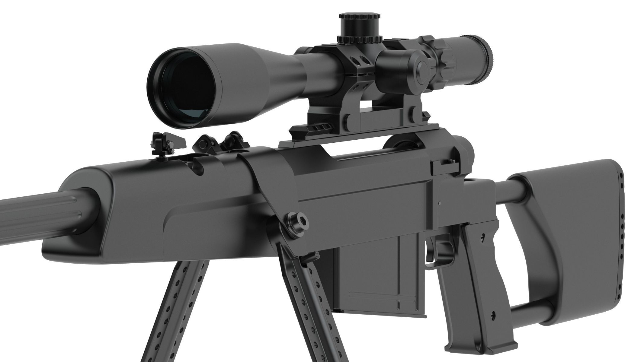 Zastava M93 Black Arrow Anti-materiel Rifle 3D model | CGTrader