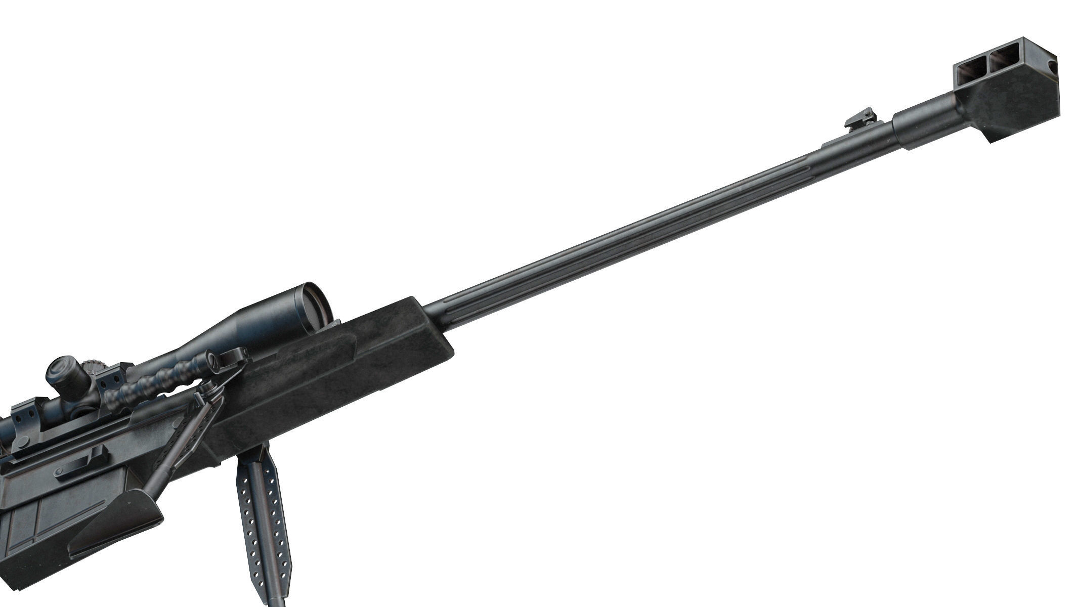 3D model Zastava M93 Black Arrow Anti-materiel Rifle Low Poly VR / AR ...