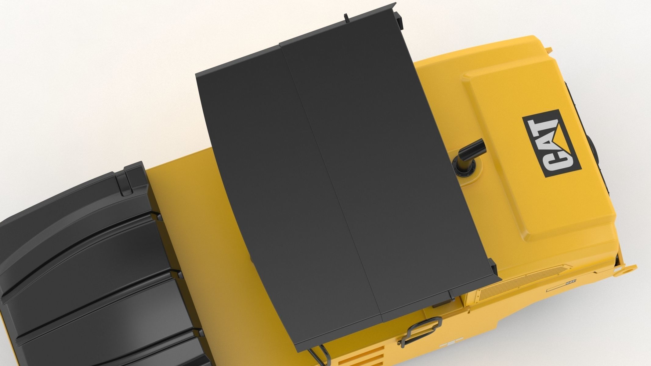 CAT Pneumatic Rollers CW16 11-Wheel 3D model | CGTrader