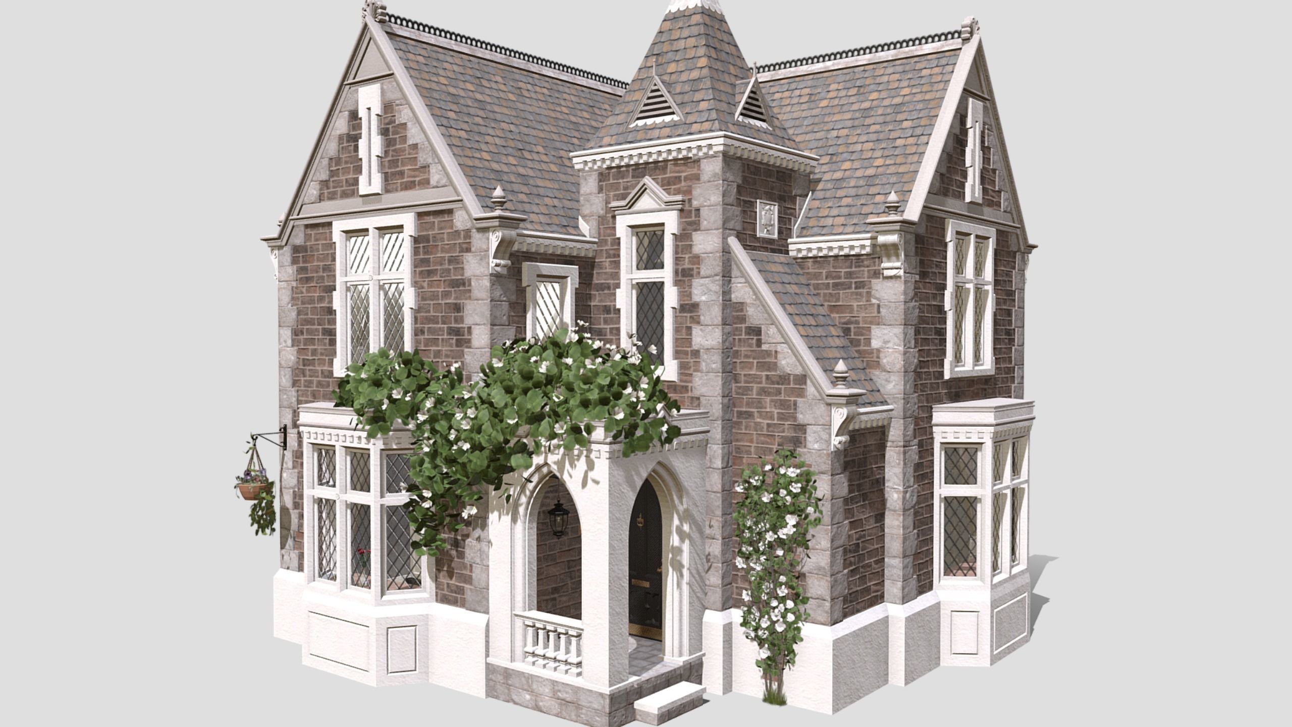 Victorian House - Abbotsfield Lodge 3D model | CGTrader