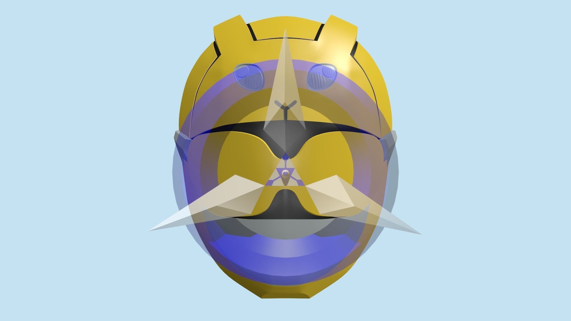 Yellow Beast Morpher Helmet 3D model 3D printable | CGTrader