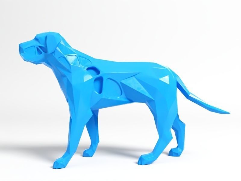 Polygon English Mastiff Dog 3D model 3D printable | CGTrader