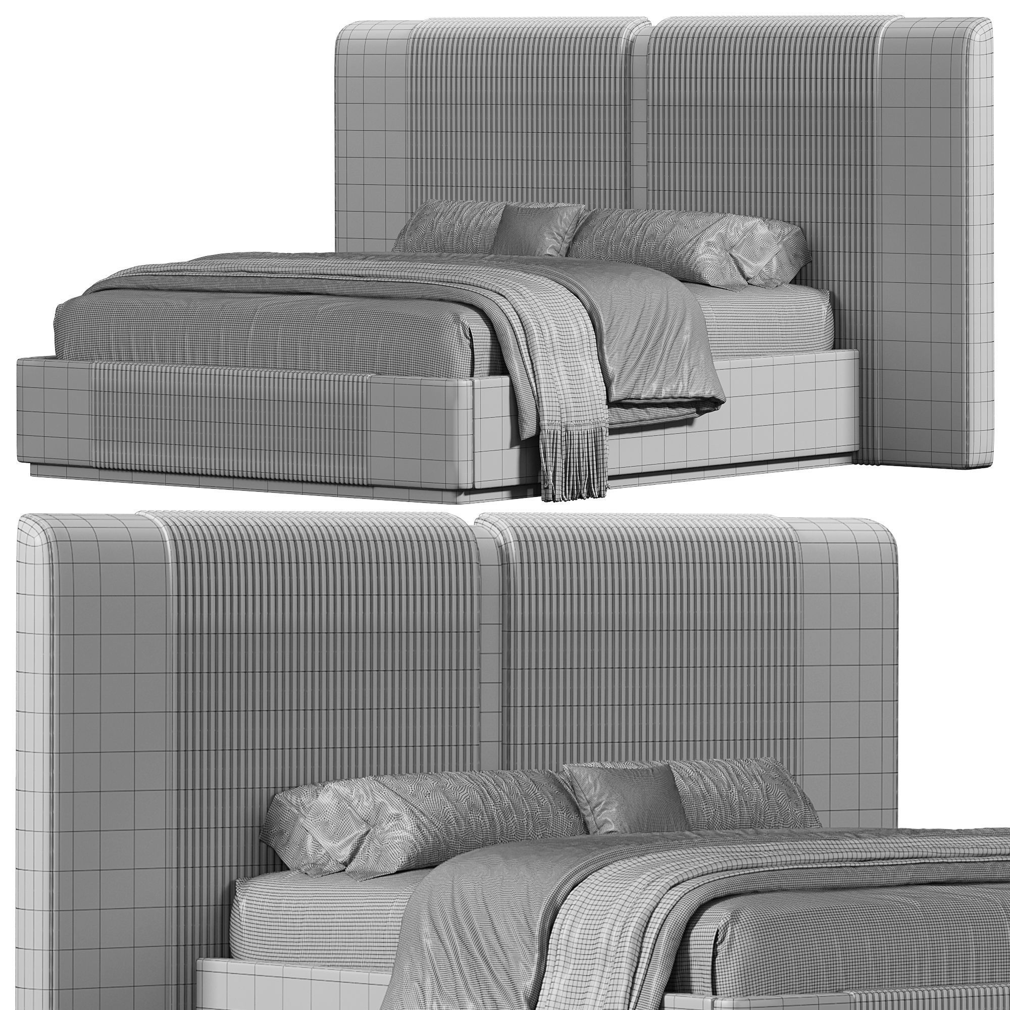 Trend modern bed By Evmoda collection 3D model | CGTrader