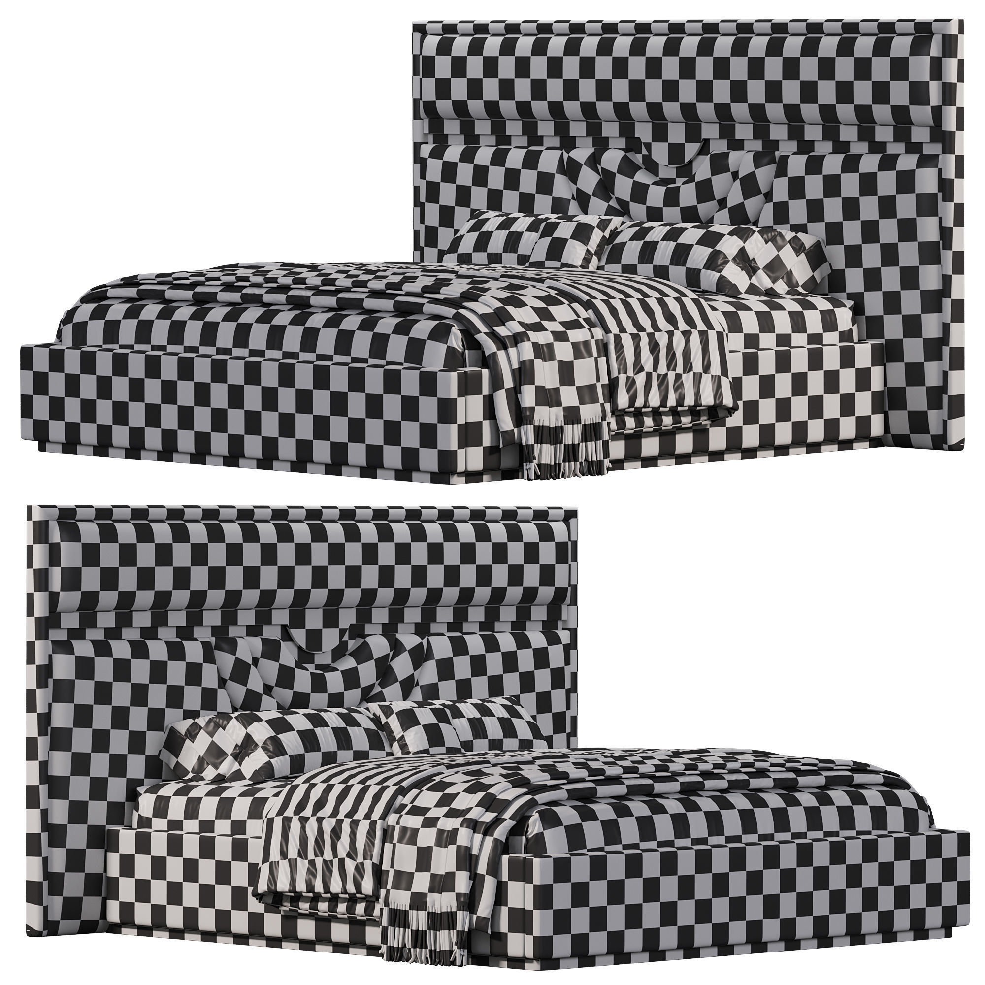 Elza modern bed By Evmoda collection 3D model | CGTrader