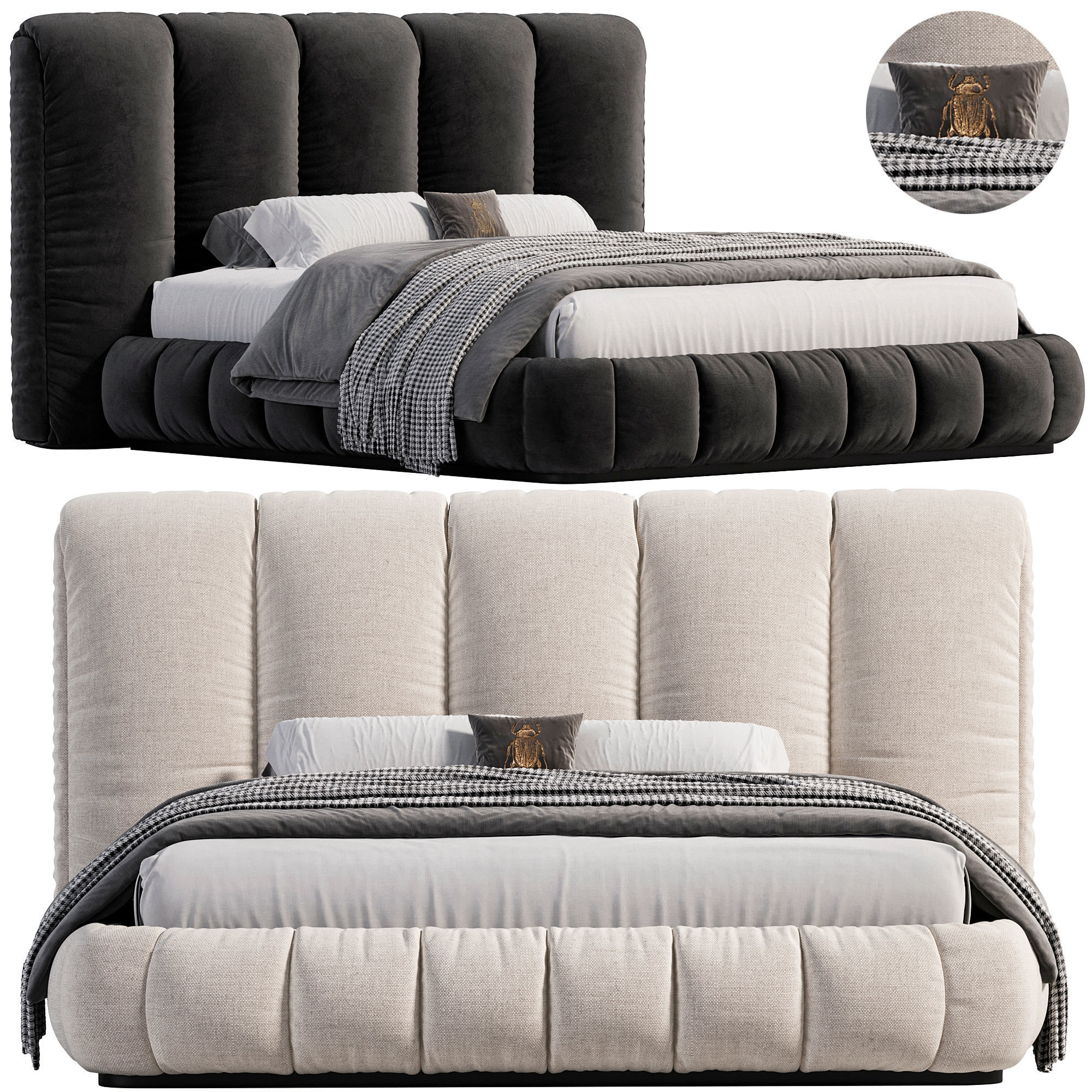 Meritti bed by Meb Home 3D model | CGTrader