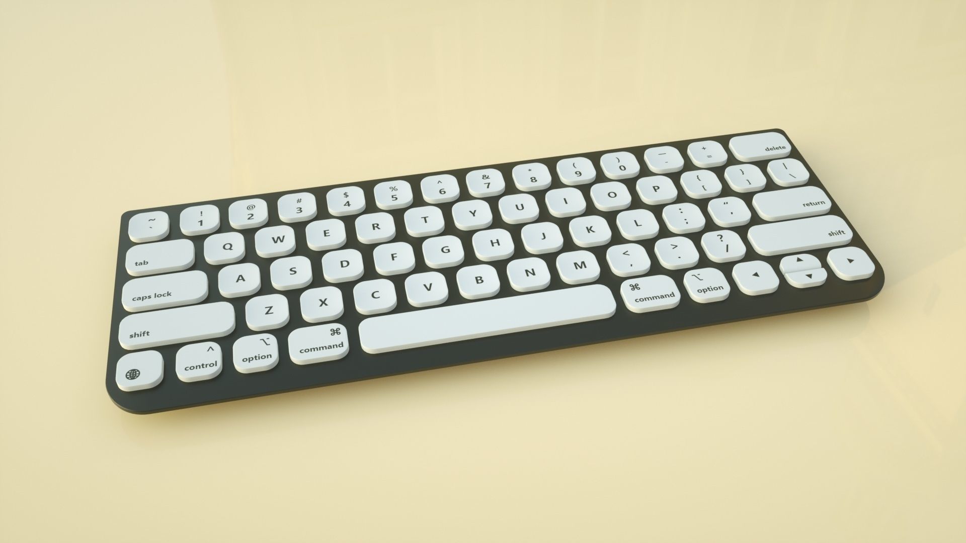 Chocolate Keyboard Wireless Keyboard Small Keyboard 3D model | CGTrader