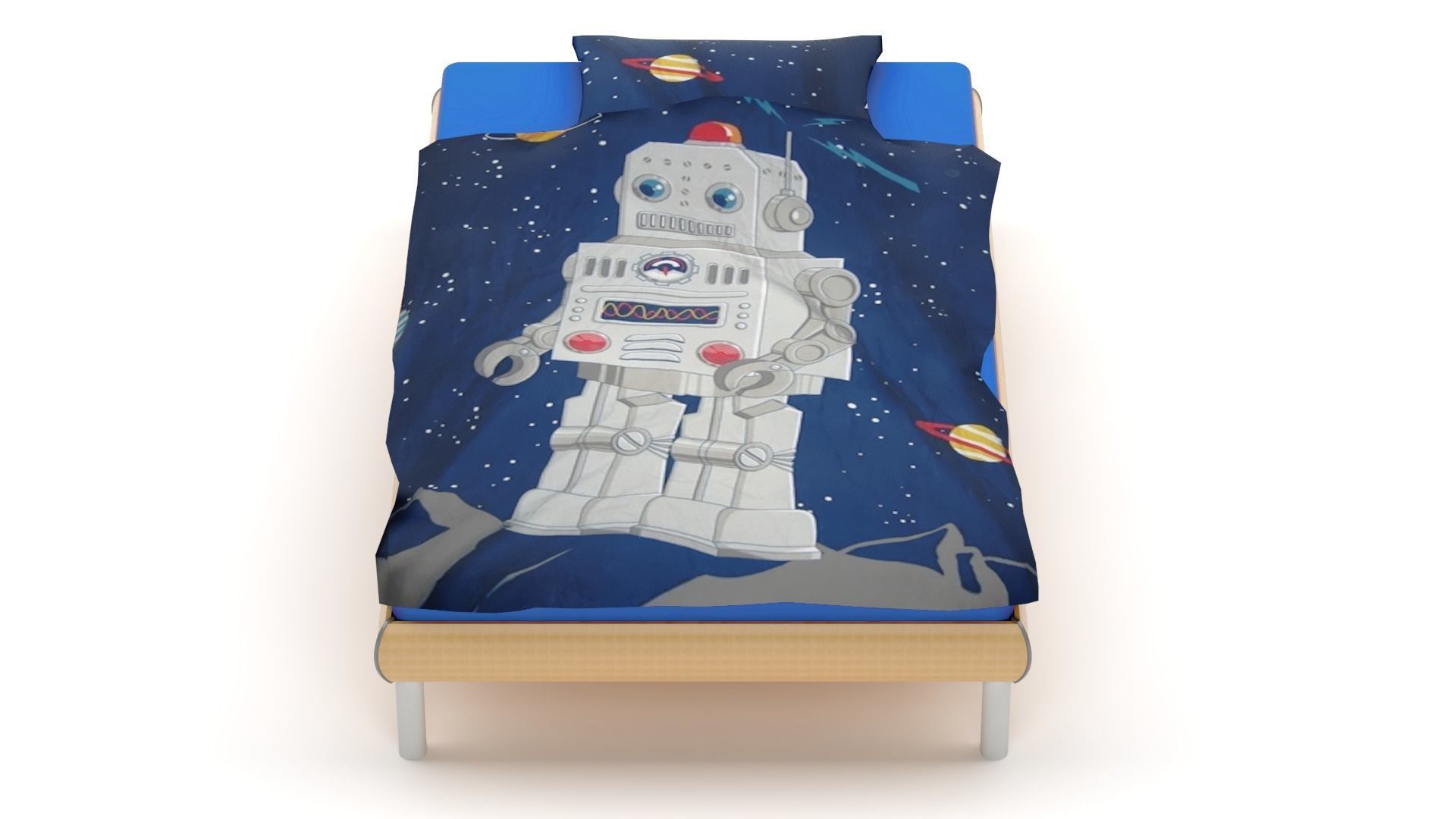 Boy child bed in real life 3D model | CGTrader