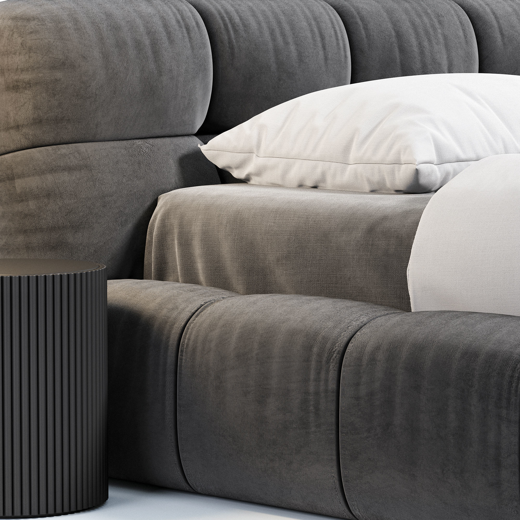 Italia Tufty Bed 3D model | CGTrader