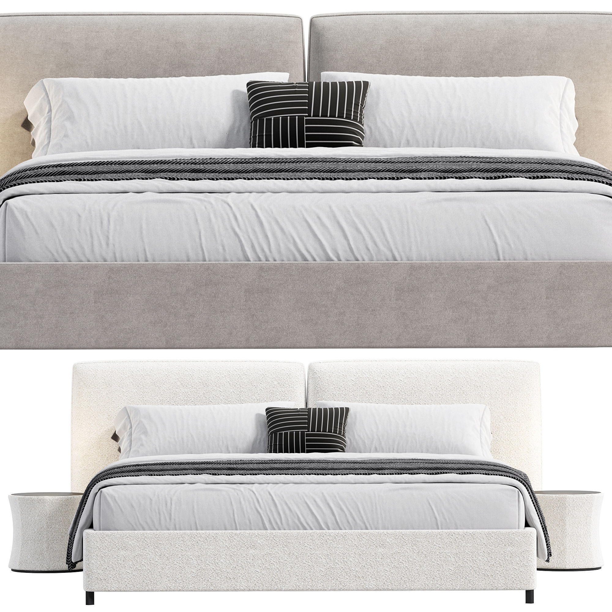 Tatlin Cover Bed By Minotti 3D model | CGTrader