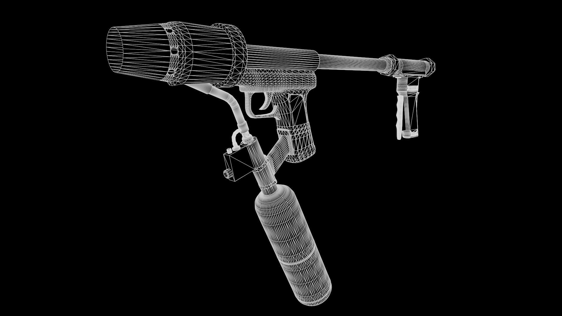 Flamethrower 3D model | CGTrader
