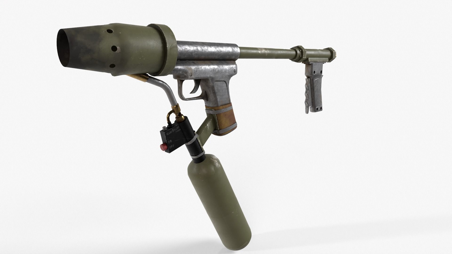 Flamethrower 3D model | CGTrader