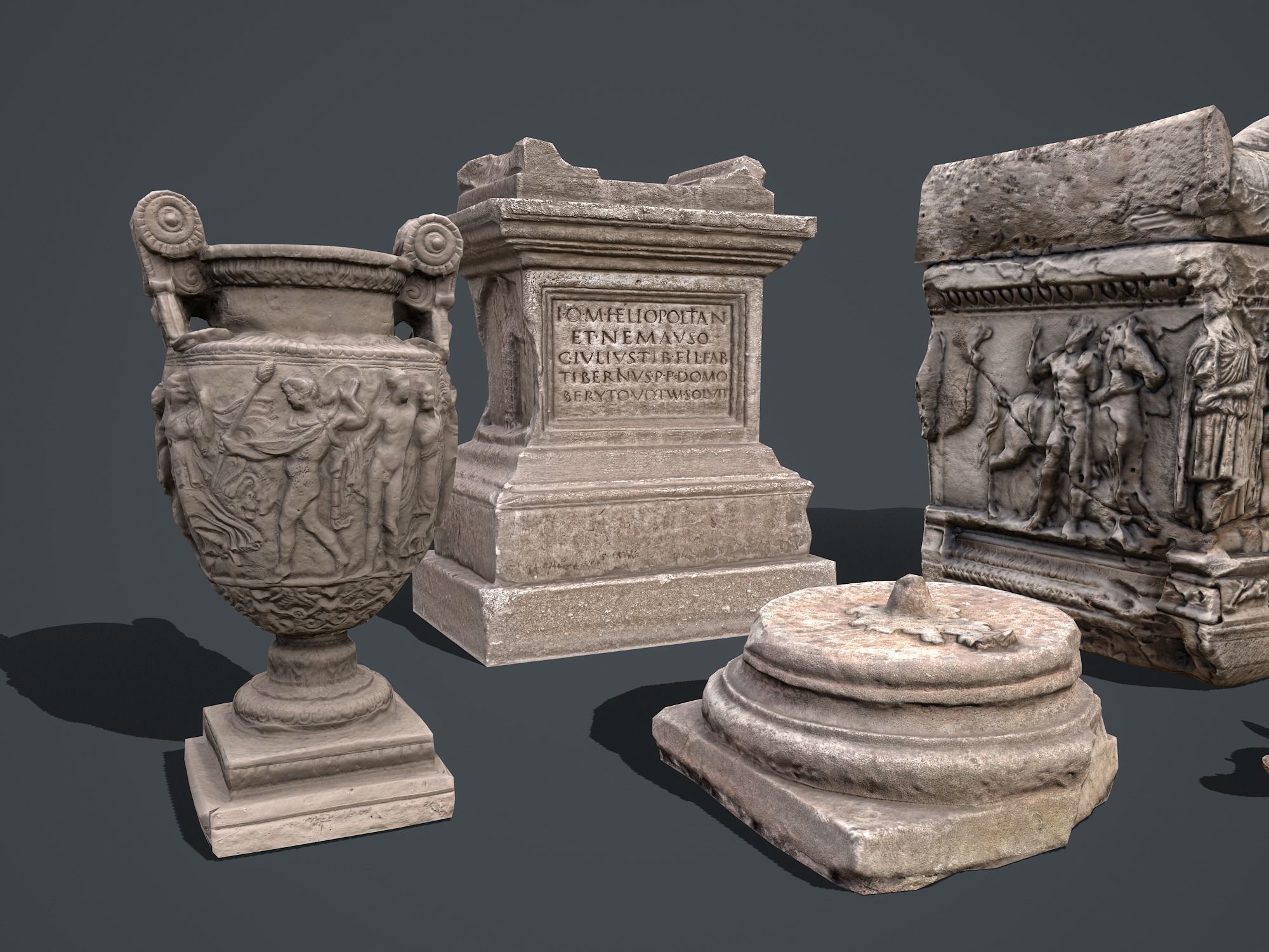 3D model Roman Greek Temple Pack VR / AR / low-poly | CGTrader