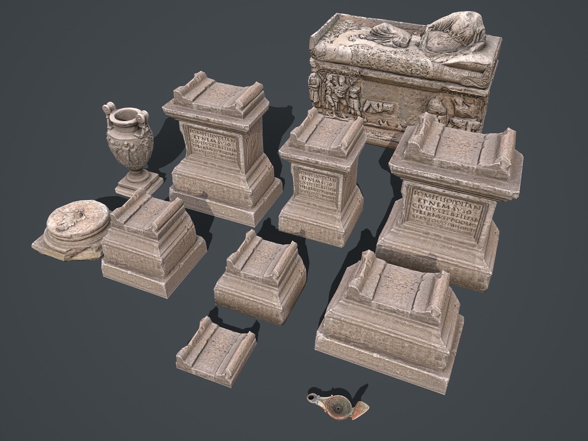 3D model Roman Greek Temple Pack VR / AR / low-poly | CGTrader