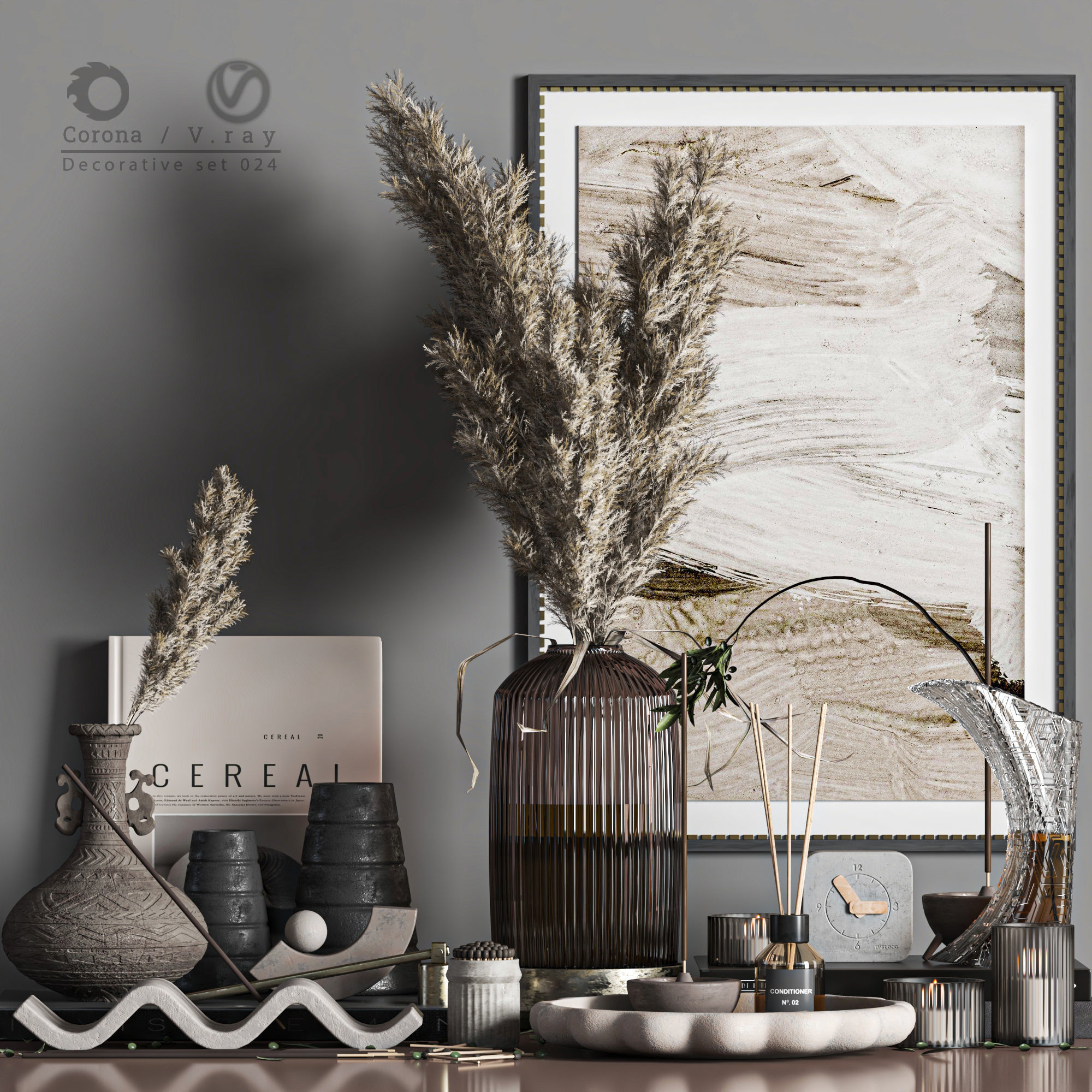 decorative set 024 3D model | CGTrader