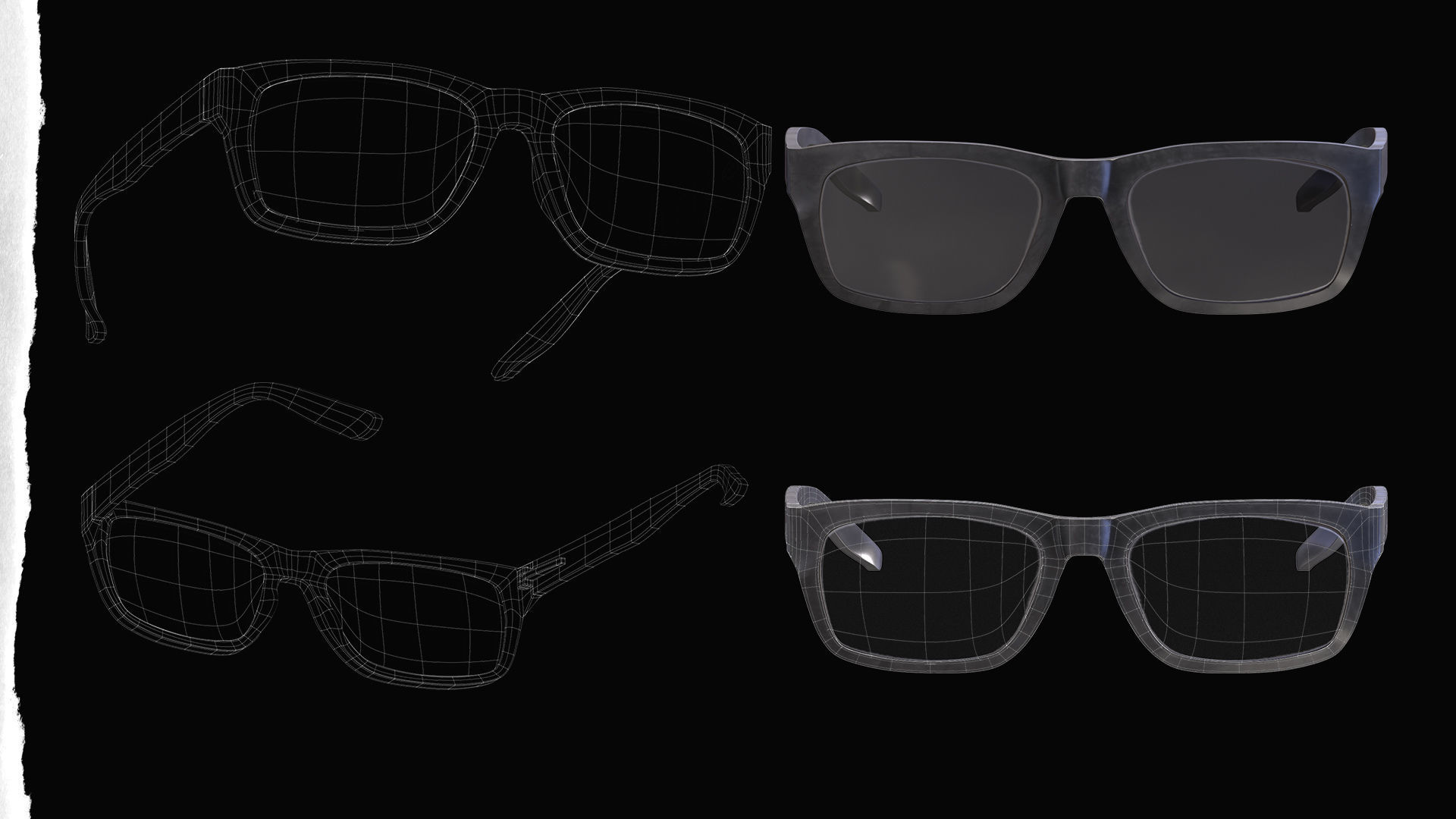 3D model Glasses and Sunglasses 02 VR / AR / low-poly | CGTrader