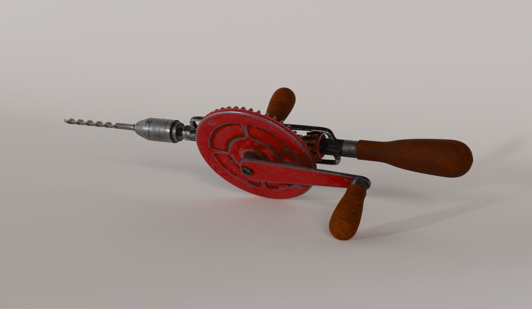 manual old driller free VR / AR / low-poly 3D model | CGTrader
