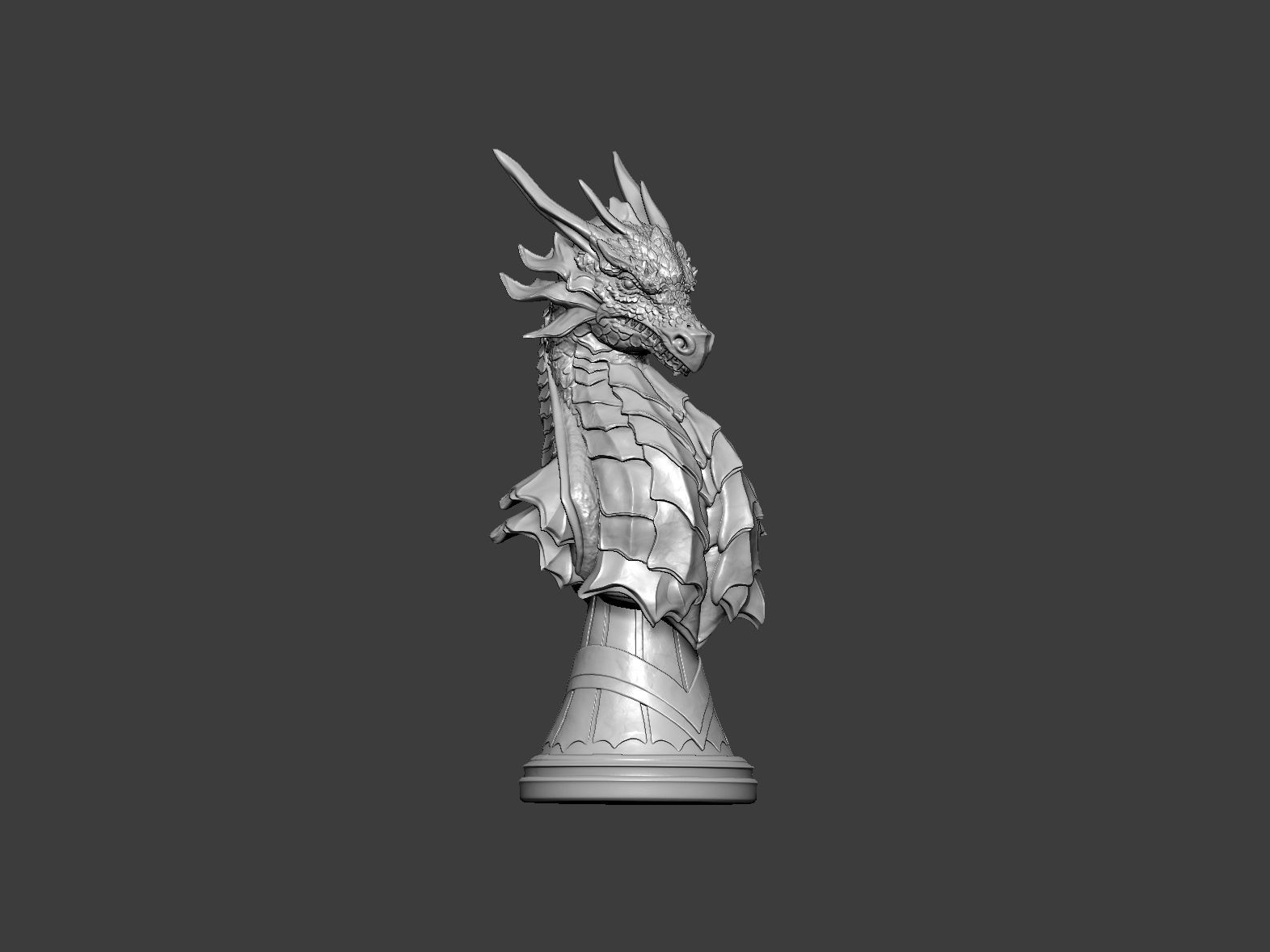 Dragon statue 3D model 3D printable | CGTrader