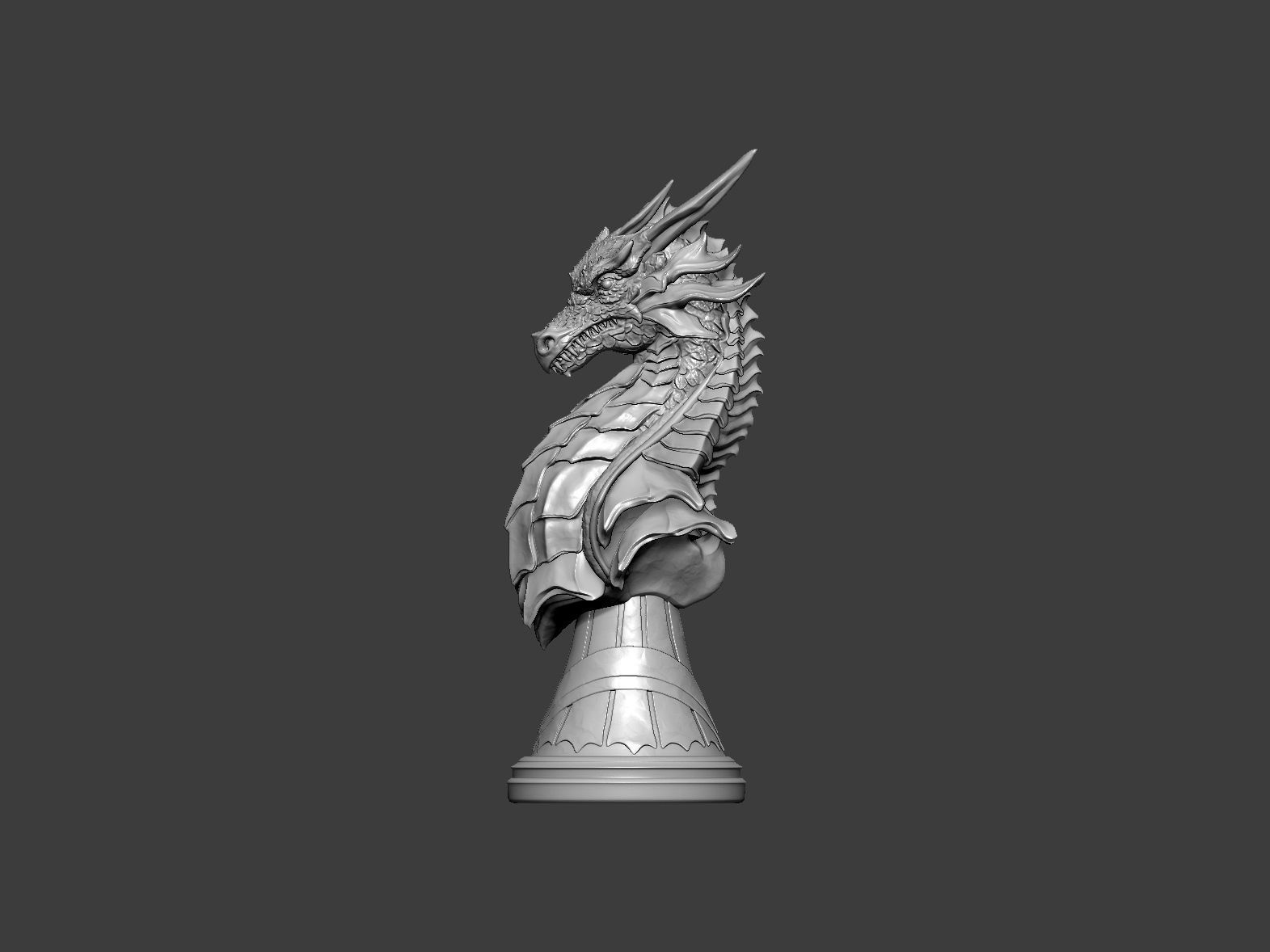 Dragon statue 3D model 3D printable | CGTrader
