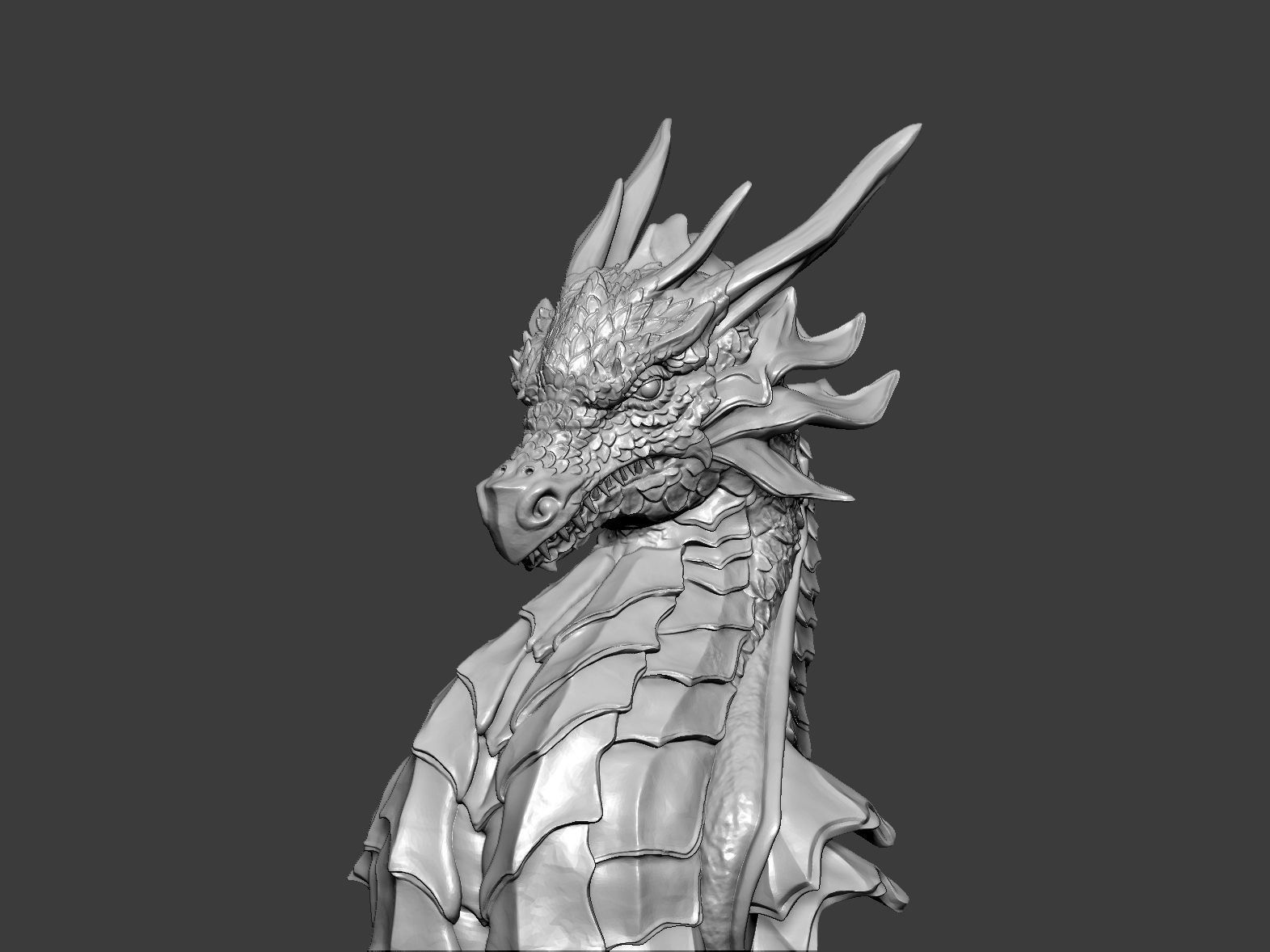 Dragon statue 3D model 3D printable | CGTrader