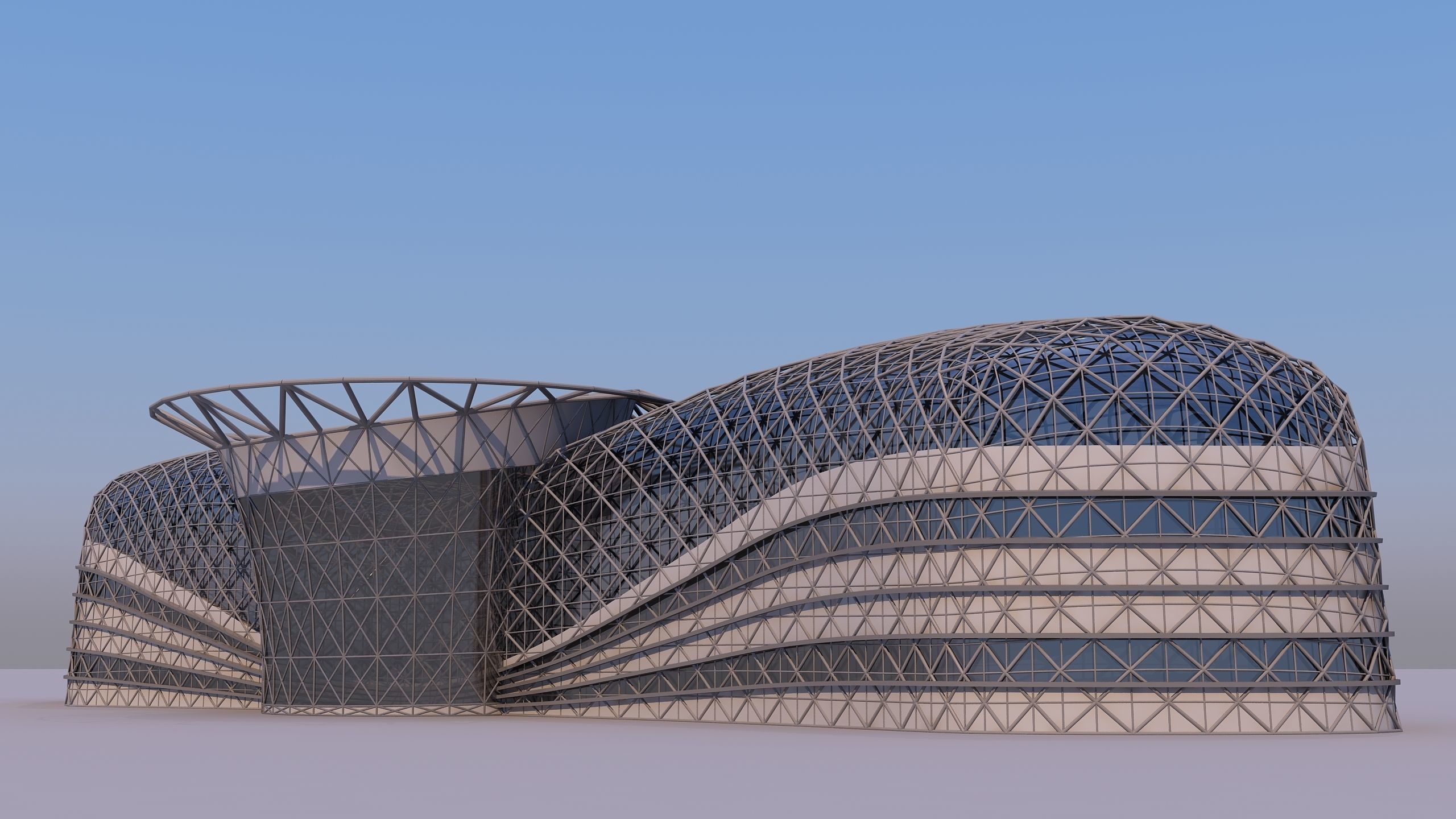 0161 - Modern Building 3D model | CGTrader