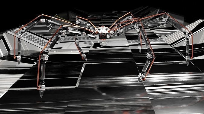 High Poly Mech Spider 3D model animated rigged | CGTrader