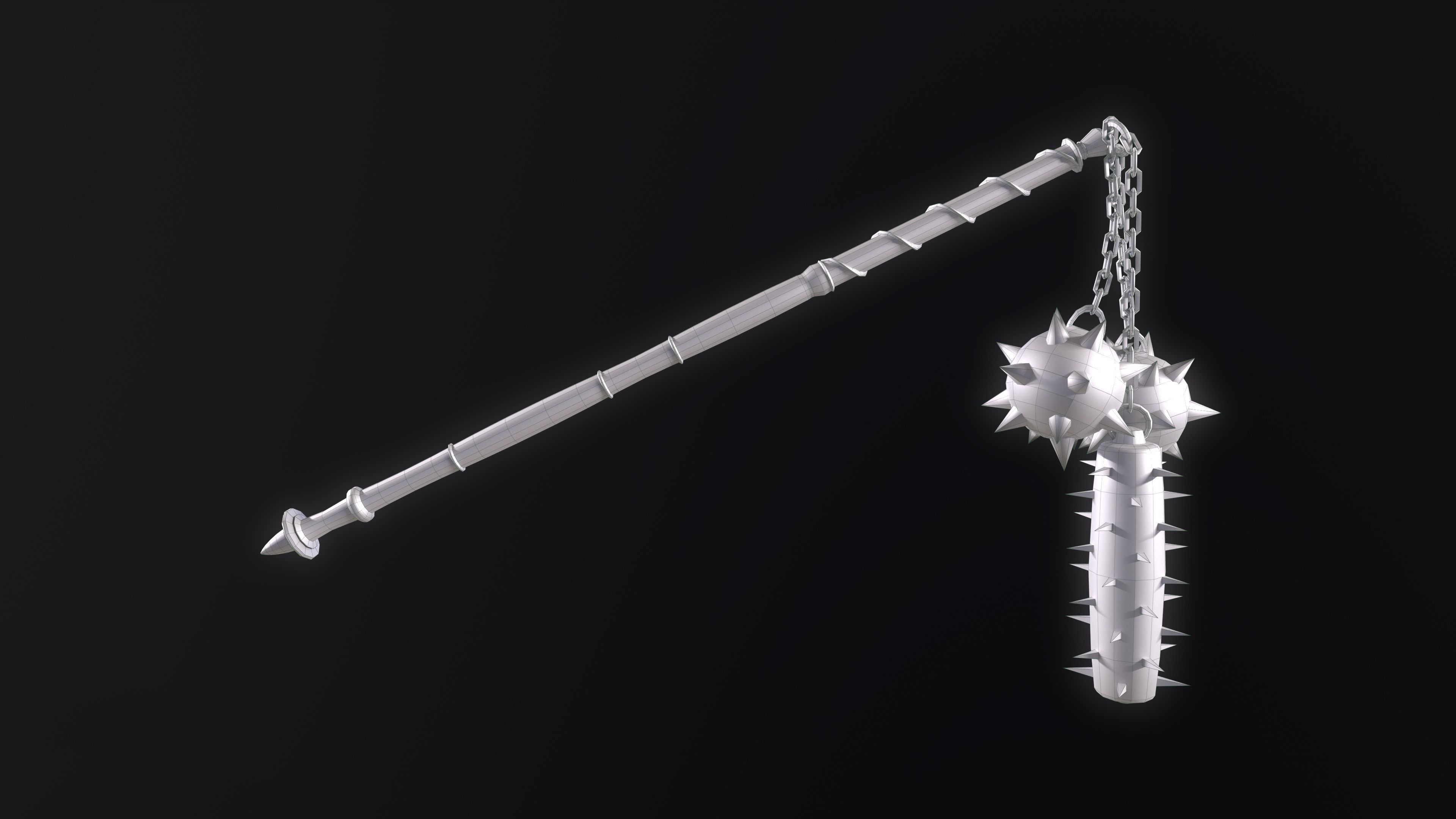 Long-shaft Flail - An April Fools Weapon free VR / AR / low-poly 3D ...