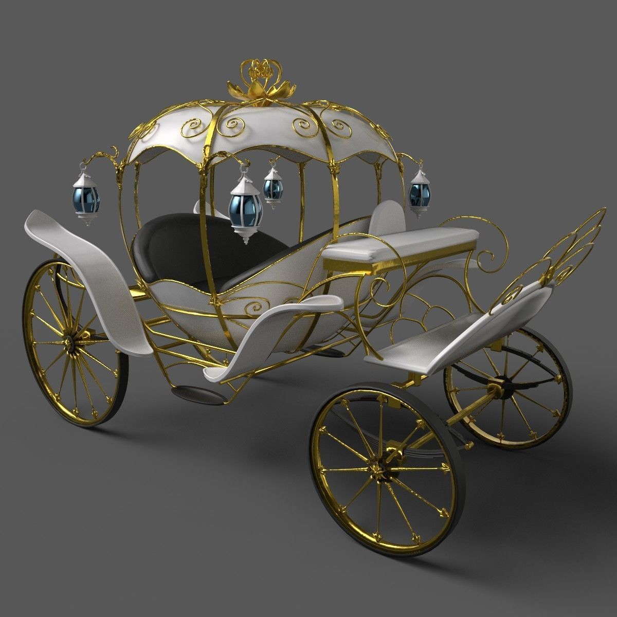 3D model Cinderella Pumpkin Carriage VR / AR / low-poly | CGTrader