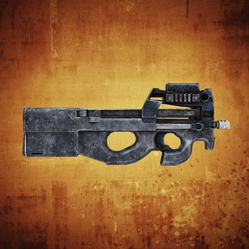FN P90 SMG 3D Model Game ready .max .obj .fbx .lwo .lw .lws .ma .mb ...