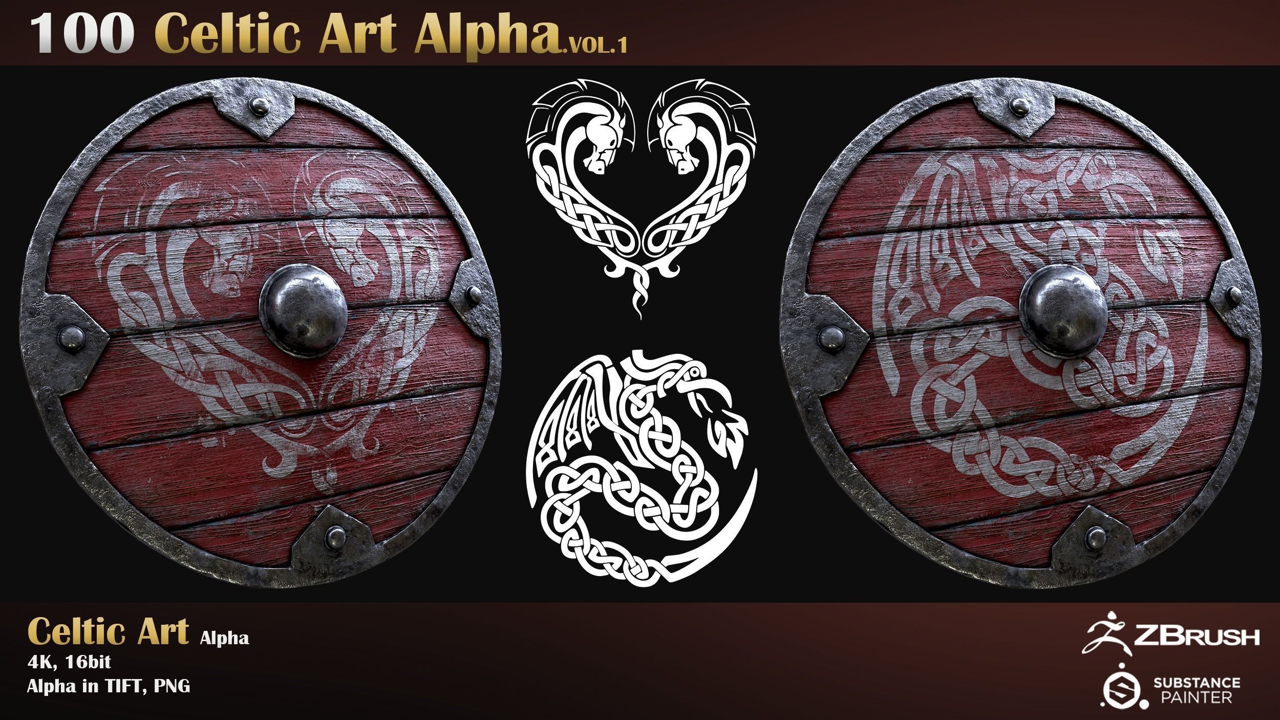 Celtic Art Alpha Texture | CGTrader