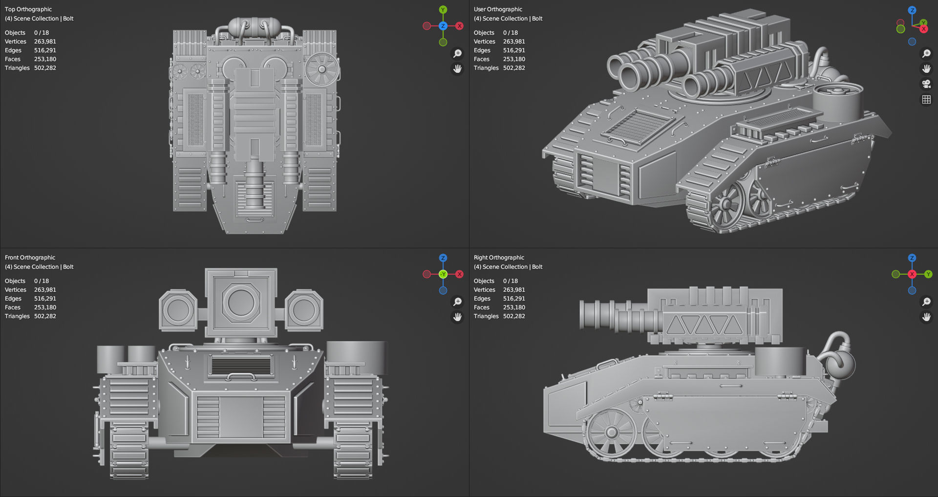 Concept Tank 3 - Only Mesh 3D model | CGTrader