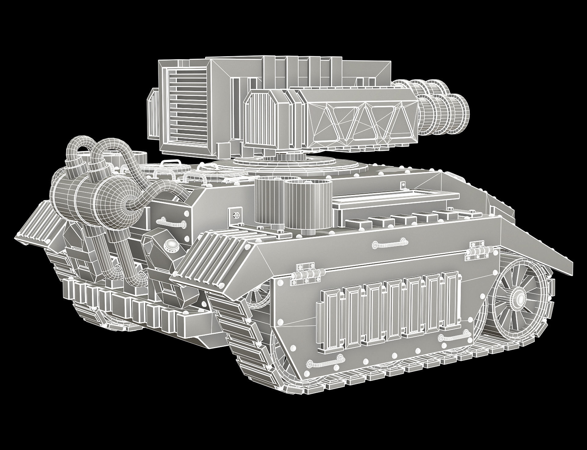 Concept Tank 3 - Only Mesh 3D model | CGTrader