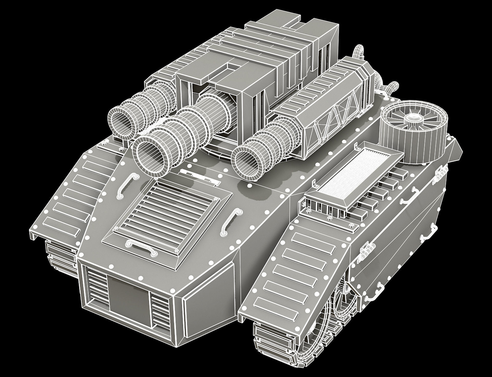 Concept Tank 3 - Only Mesh 3D model | CGTrader