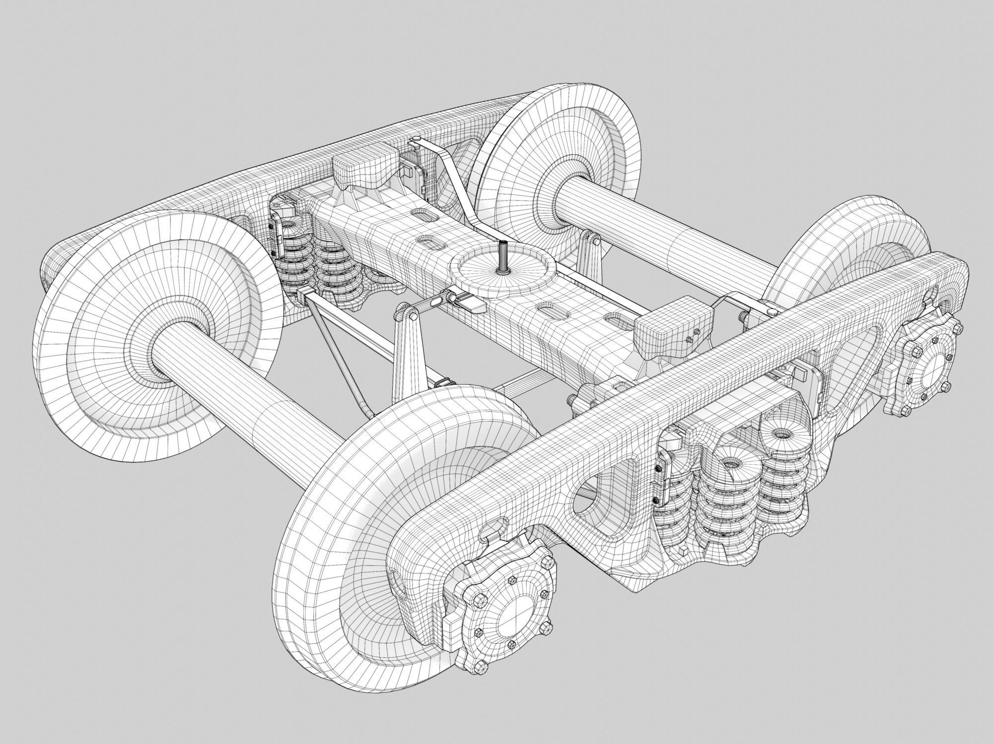 3D model Wagon bogie VR / AR / low-poly | CGTrader