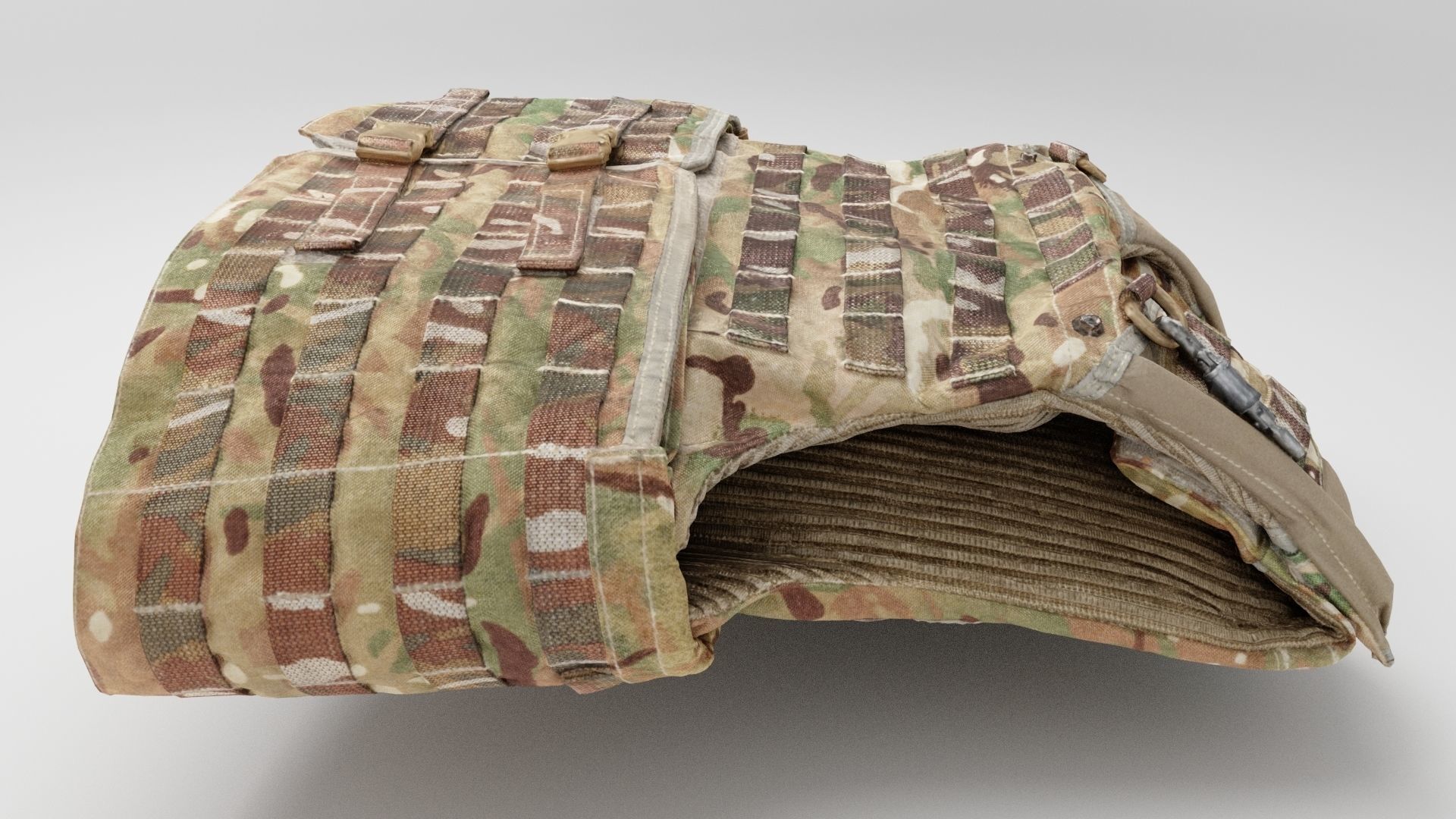 Body armour bulletproof vest armor camouflage NATO uniform 3D model ...