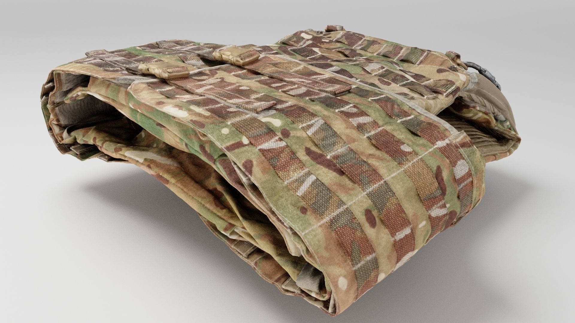 Body armour bulletproof vest armor camouflage NATO uniform 3D model ...