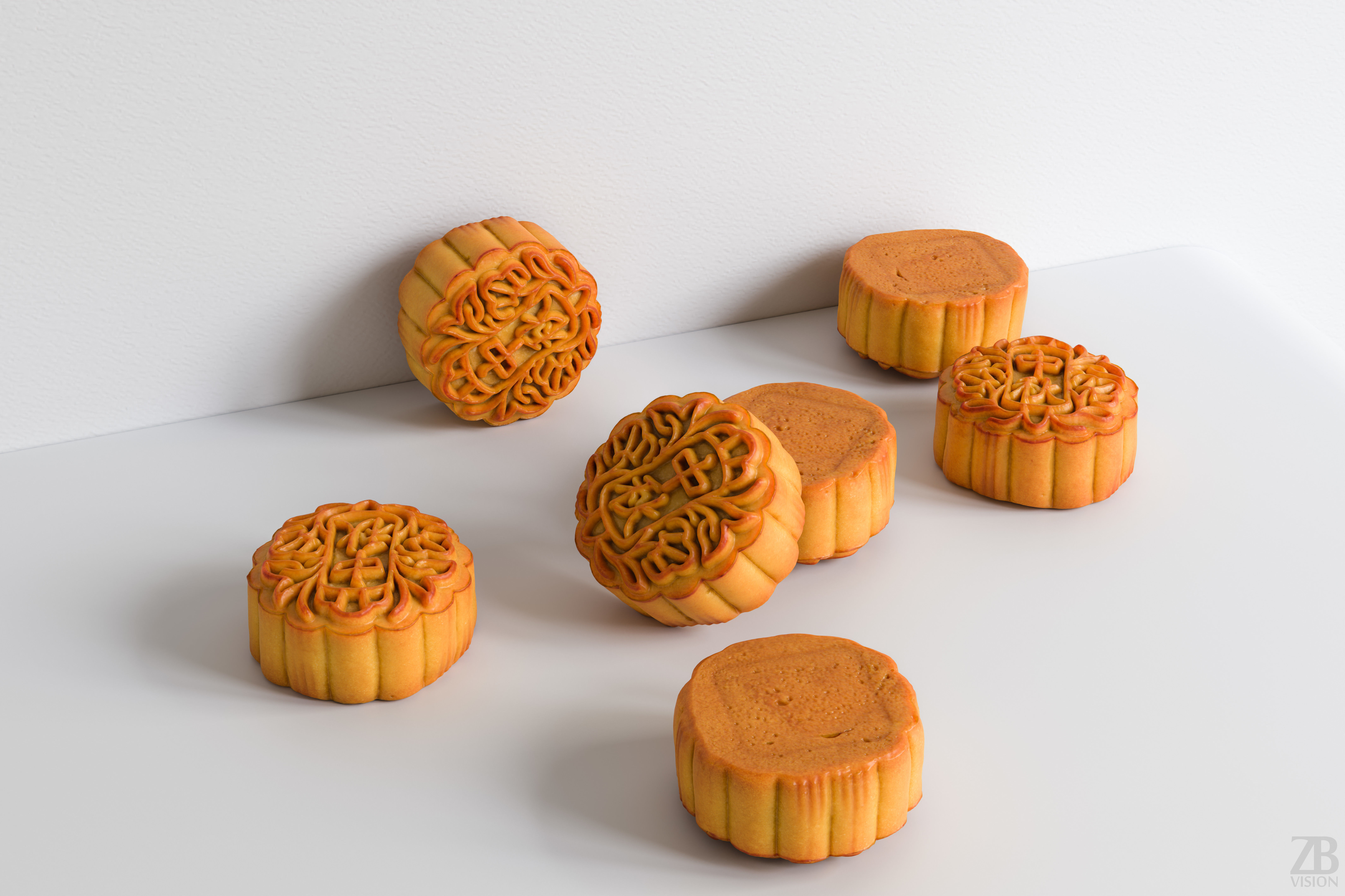 Moon Cake 3D model | CGTrader