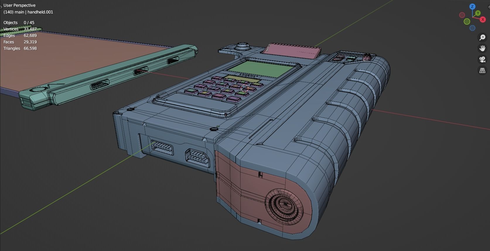 Sci Fi Controller Screen 3d Model Animated Rigged Cgtrader