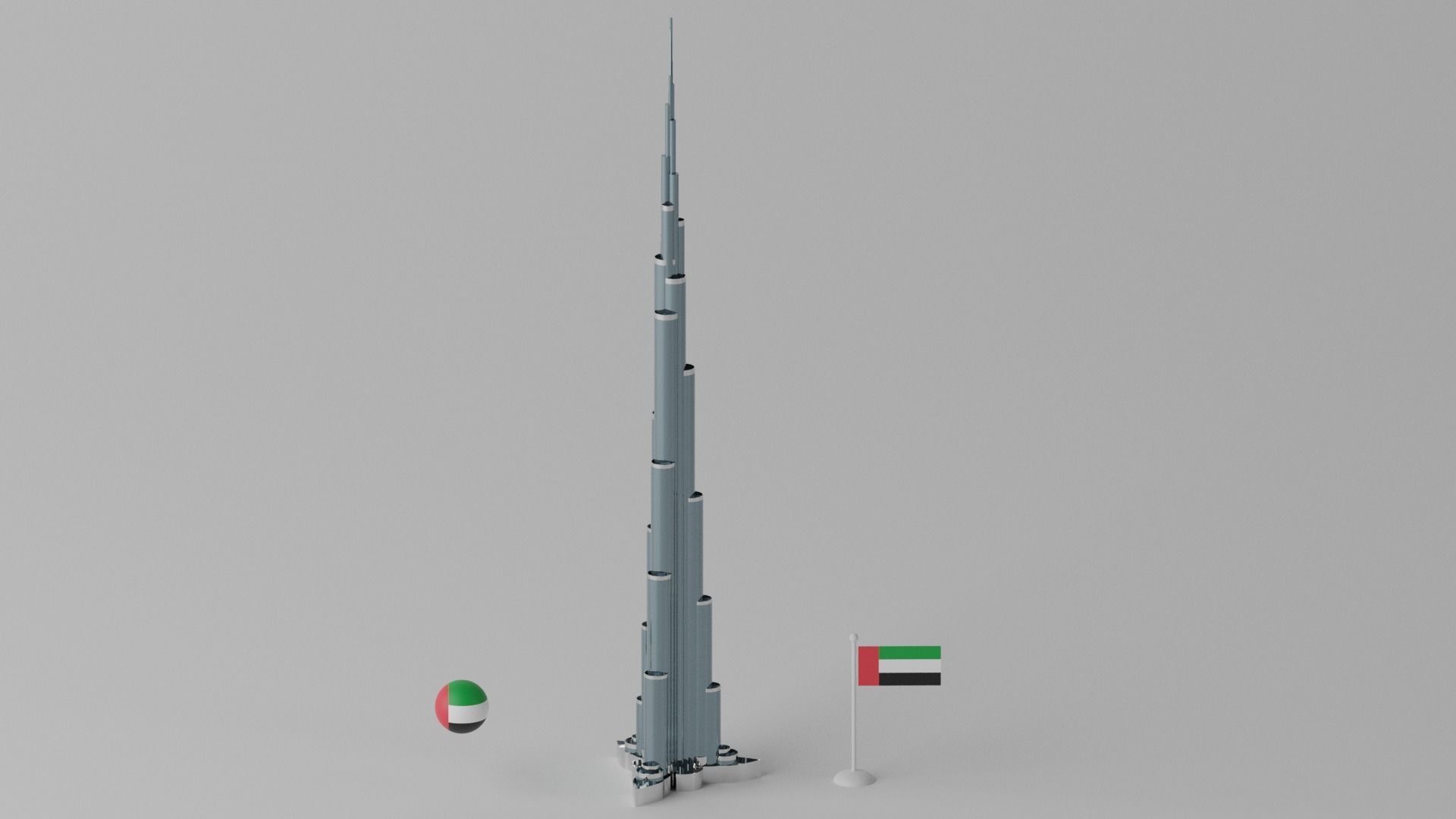 3D model Burj Khalifa Dubai Tower 2 VR / AR / low-poly | CGTrader