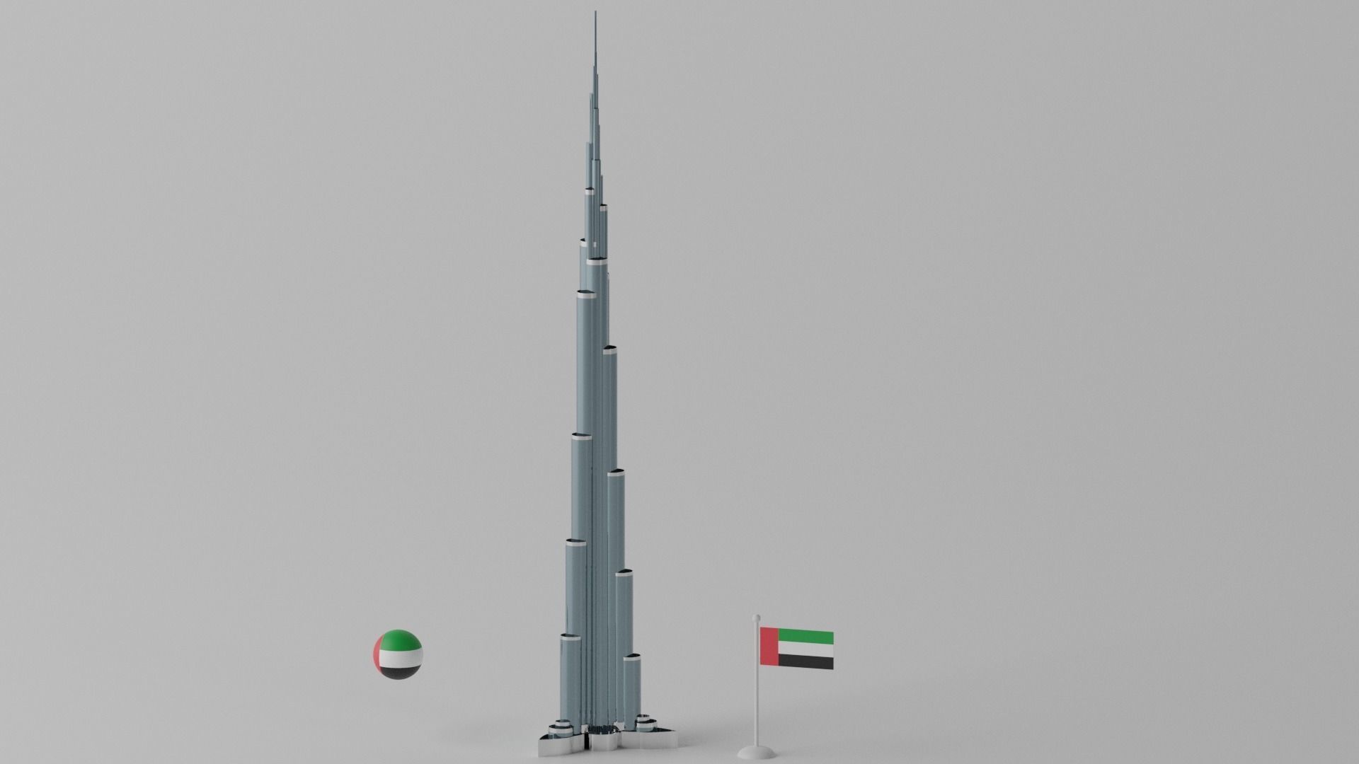 3D model Burj Khalifa Dubai Tower 2 VR / AR / low-poly | CGTrader
