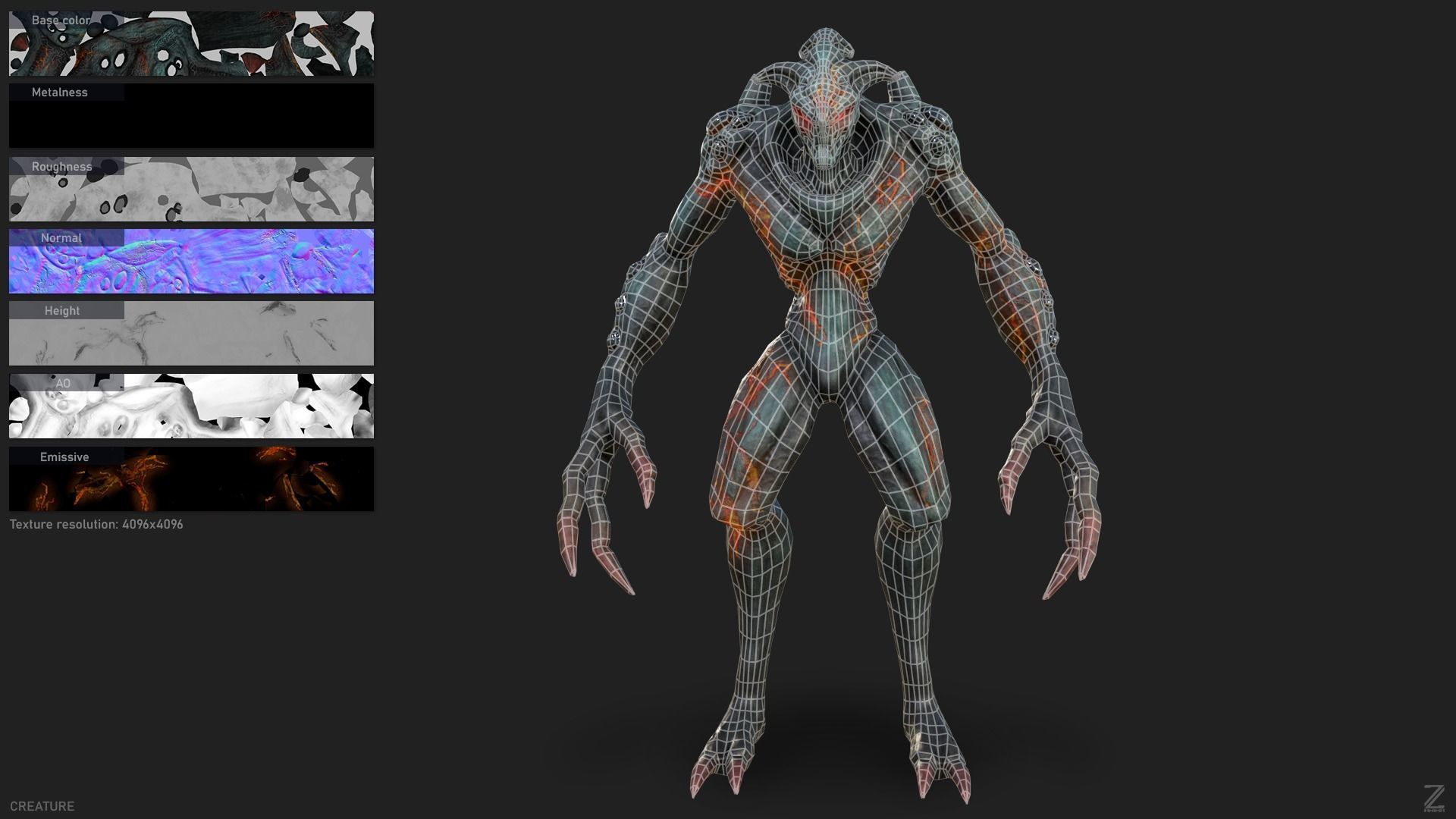 3D model Creature VR / AR / low-poly | CGTrader
