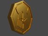3D model Dwarven gold coin VR / AR / low-poly | CGTrader