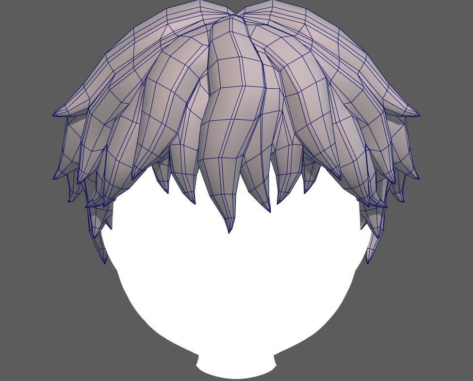 3D model Base Hair for Boy V52 VR / AR / low-poly | CGTrader