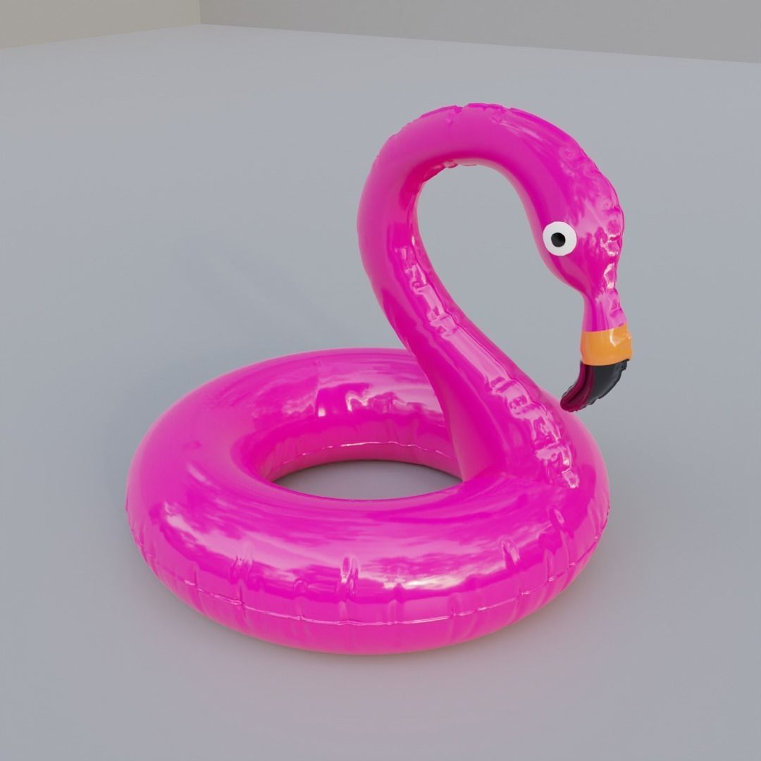 Floating flamingo 3D model | CGTrader