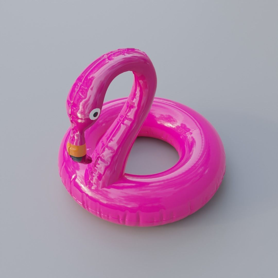 Floating flamingo 3D model | CGTrader