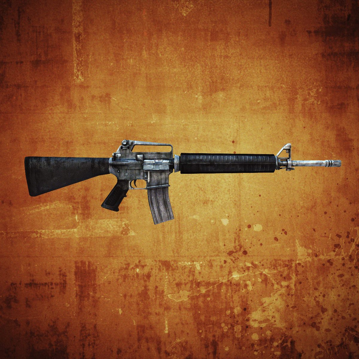 3D model M16 Assault rifle VR / AR / low-poly | CGTrader