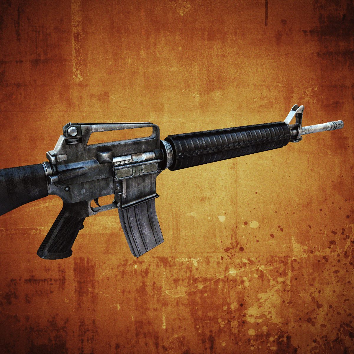 3D model M16 Assault rifle VR / AR / low-poly | CGTrader