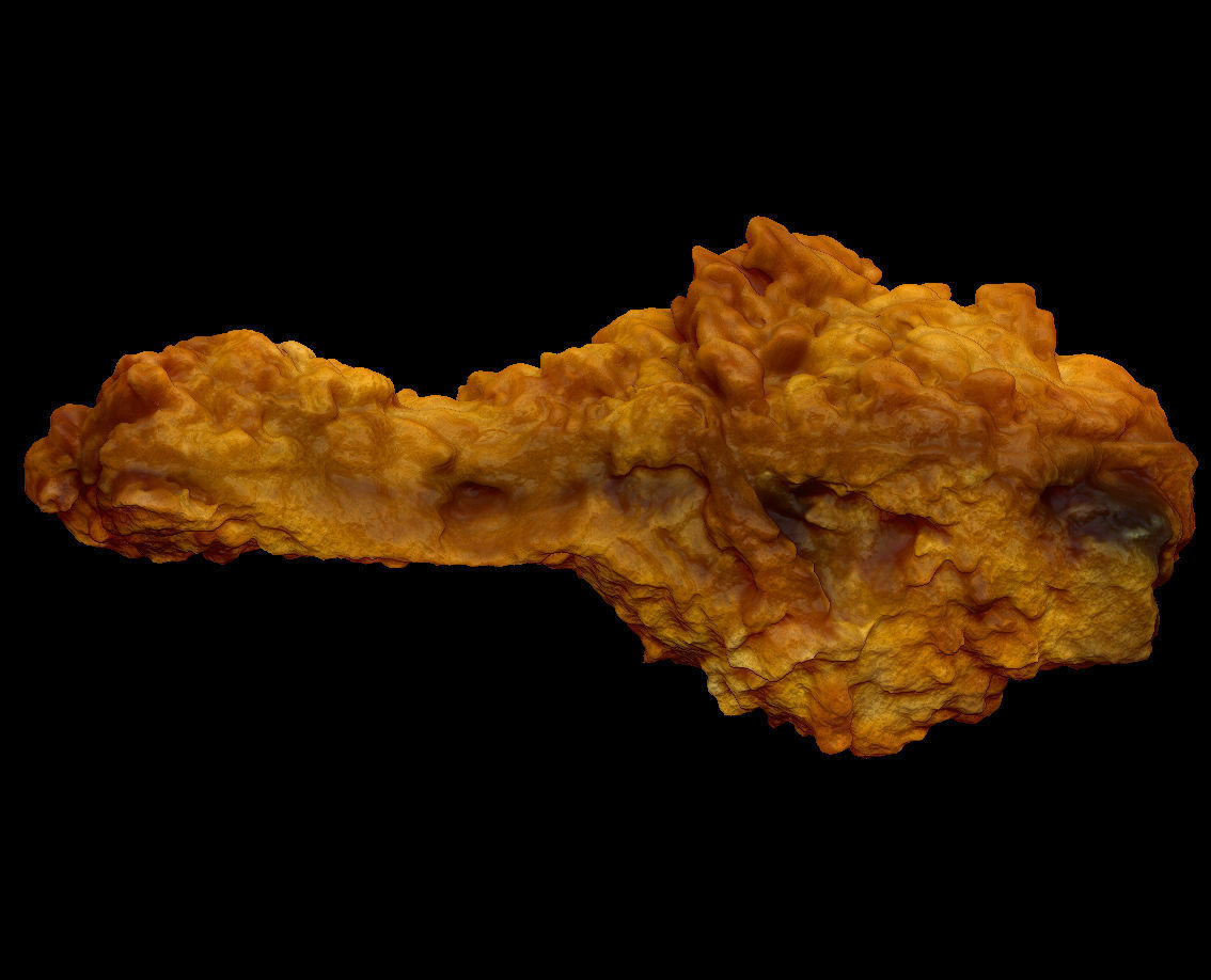 Fried Chicken 3D Print Model 3D model 3D printable | CGTrader