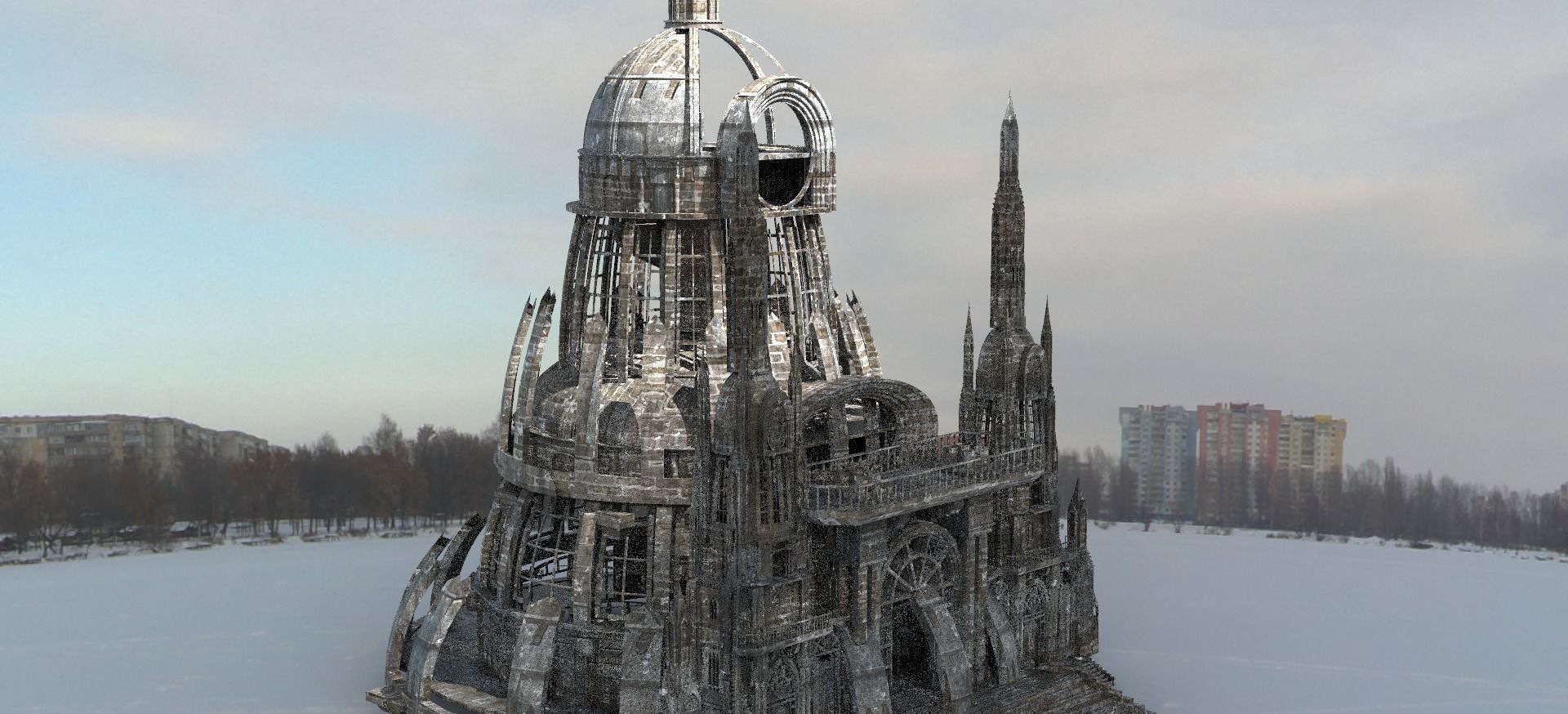 Dark Cult Dungeon Evil Tower 3D model | CGTrader