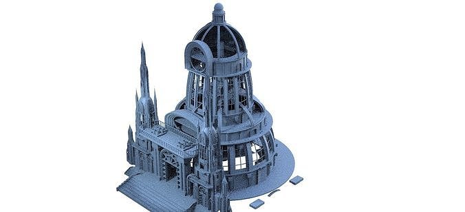 Desert Conjuror Tower 2 3D model | CGTrader