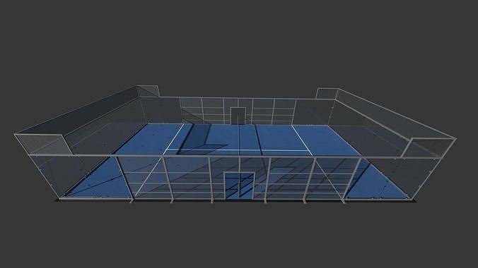 3D model Padel court deluxe Pista de padel deluxe VR / AR / low-poly ...